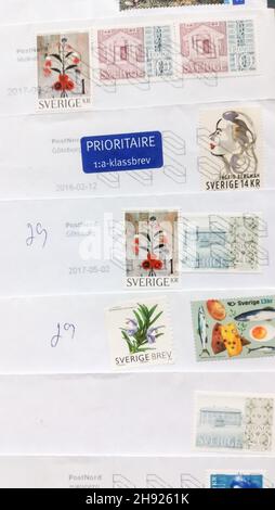 Lot of Post envelopes, background,2000s Stock Photo - Alamy