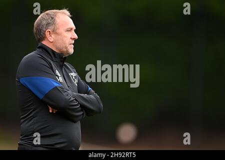 Mark Robson Manager of West Ham U23's Stock Photo - Alamy