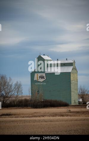 Herronton, Alberta - November 12, 2021: Herronton's old Alberta Wheat ...