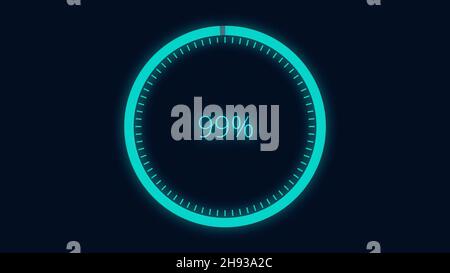 Futuristic Loading Circle Ring. Loading Transfer Download Animation ...