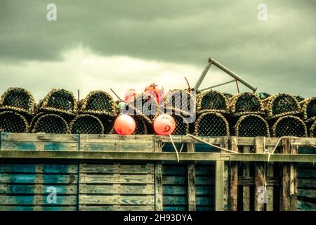 Semi abstract found still life of ropes in the UK's largest beach-based ...