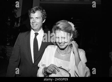 Angie Dickinson and Ken Reitz at the wedding reception for producer Al ...