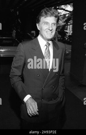 Robert Stack and wife Rosemary at the wedding reception for producer Al ...