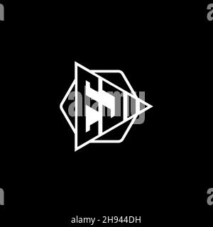 EJ Abstract letter shield logo design template. Premium nominal ...