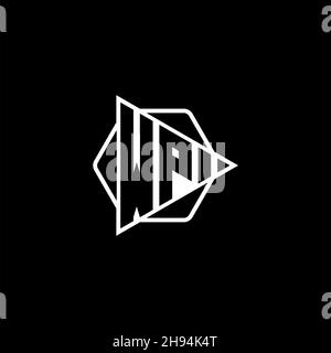 WP Logo letter monogram with triangle slice shape design template Stock Vector Image & Art - Alamy