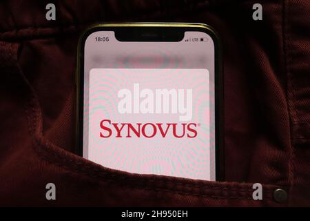 Synovus Financial Corporation bank logo displayed on smartphone Stock ...