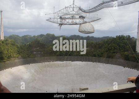 Iconic Arecibo Observatory before it collapse in Puerto Rico Stock ...