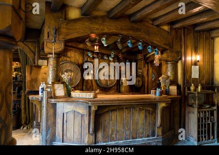 Hobbiton movie set created to film Lord of the Rings and The Hobbit ...