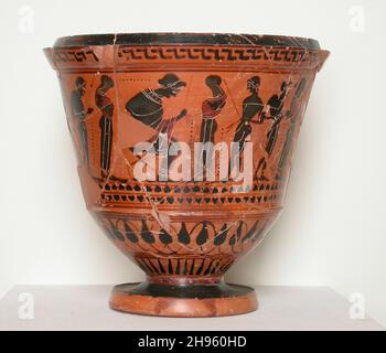 Ancient Greek bowl (6th century BC), illustration from Soviet ...