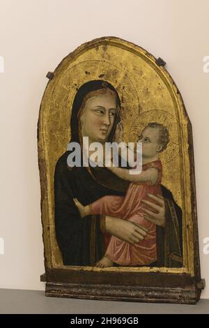 FLORENCE, ITALY - Sep 02, 2019: The Atlas Slave by Michelangelo in ...