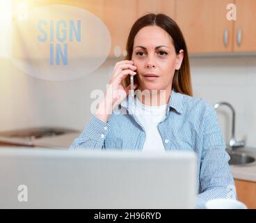 Conceptual caption Log In, Concept meaning go through the procedures to ...