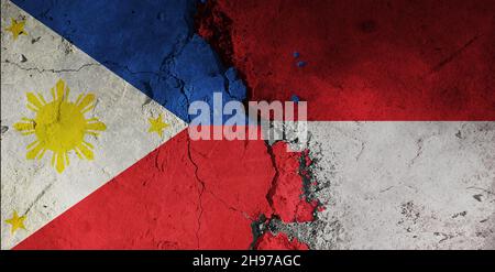 Broken Philippines flag Stock Photo - Alamy