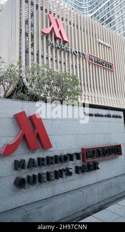 Billboard Sign Bangkok Marriott Hotel Sukhumvit ThailandThailand Stock ...