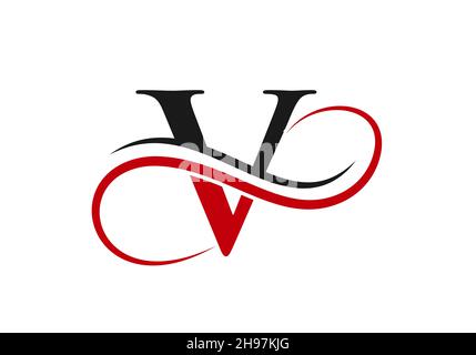 AS simple curved concept initial logo design black and white background ...