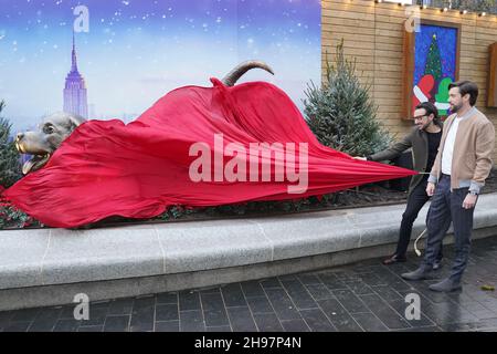 The statue of Clifford The Big Red Dog in Leicester Square, London, is ...