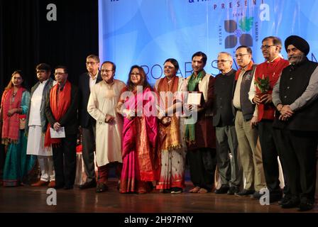 Indian magician P. C. Sorcar Jr. along with his wife Jayashree Devi at ...