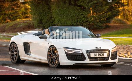 Audi R8 V10 Quattro, on display at the Bicester Motion assembly held on ...