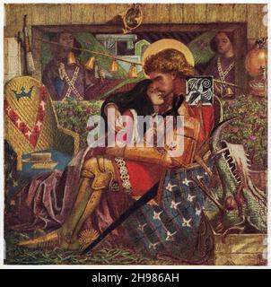 'The Wedding of St George and Princess Sabra', 1857. Artist: Dante ...