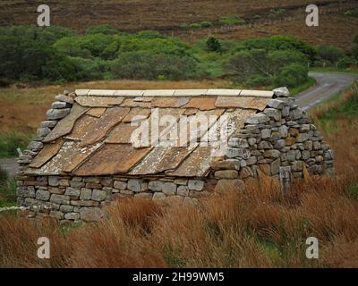A small stone hut, or bothy, in Strid Woods, Bolton Abbey, Yorkshire ...