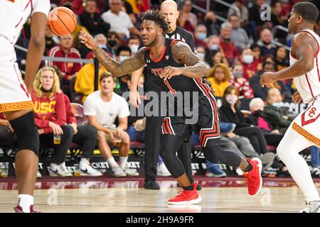 Utah guard David Jenkins Jr. controls the ball during the second half ...