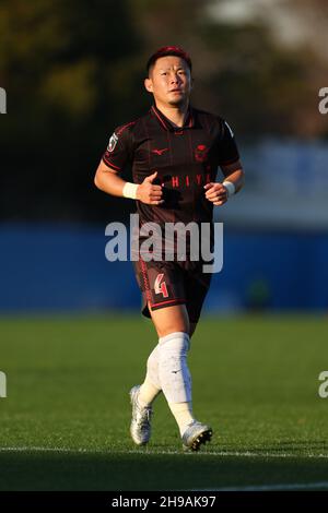 Kanagawa, Japan. 4th Dec, 2021. Reo Yasunaga (Yokohama FC) Football/Soccer : 2021 J1 League ...