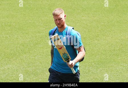 England's Ben Stokes during a nets session at Trent Bridge Cricket ...