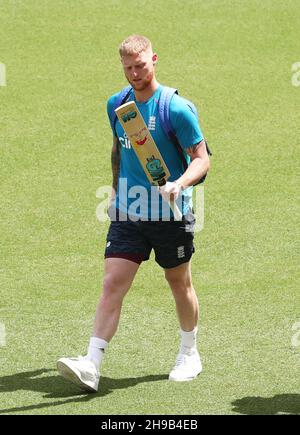 England's Ben Stokes during a nets session at Lord's, London. Picture ...