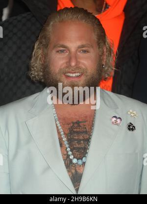 Jonah Hill attends the world premiere of Apple TV's "Outcome" at AMC ...