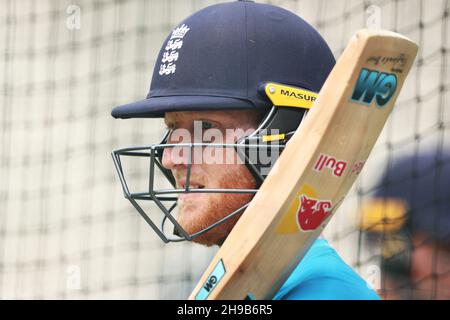 England's Ben Stokes during a nets session at Trent Bridge Cricket ...