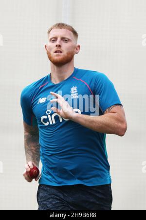 England's Ben Stokes during a nets session at Lord's, London. Picture ...