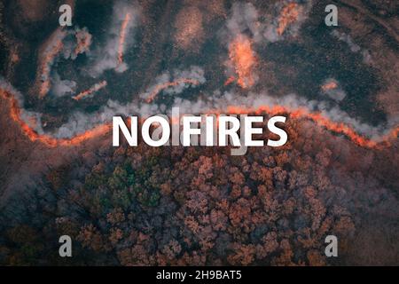Risk of wildfire banner on top of Holme Moss, overlooking surrounding ...