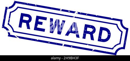 Grunge blue benefit word square rubber seal stamp on white background Stock Vector Image & Art ...