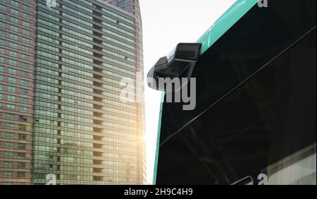 Machine vision system of an autonomous self driving truck Stock Photo ...