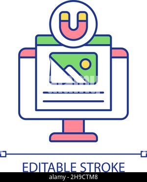 Email marketing RGB color icon Stock Vector Image & Art - Alamy