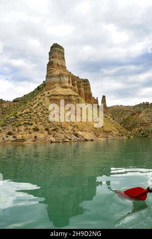 The Negratin reservoir, on the course of the Guadiana Menor river Stock ...