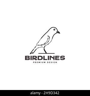 One line birds art logo set Stock Vector Image & Art - Alamy