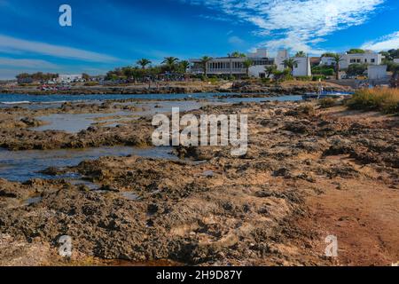 A wonderful landscape of Specchiolla an Italian resort on the Adriatic ...