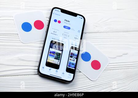 KHARKOV, UKRAINE - MARCH 5, 2021: Flickr icon and application from App ...