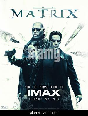 THE MATRIX -1999 POSTER Stock Photo - Alamy