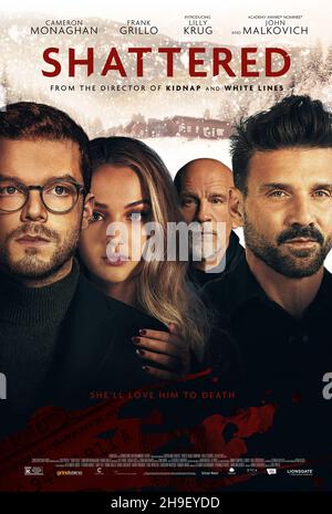 SHATTERED, from left: Lilly Krug, Cameron Monaghan, 2022. © Lionsgate ...