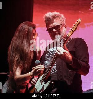 Lula Bertoldi (Eruca Sativa). Movistar Fri Music Festival Stock Photo ...