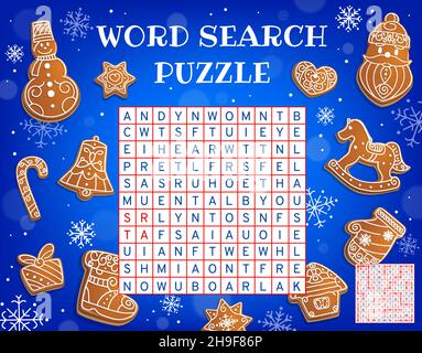 Gingerbread Man Word Search Cookies Word Search WordMint