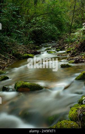 Natural river of water that flows permanently Stock Photo - Alamy