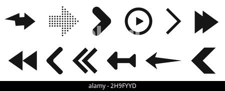 Swipe up, set of buttons for social media. Black arrows, buttons and ...