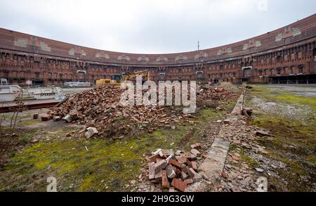 06 December 2021, Bavaria, Nuremberg: The inner courtyard of the ...