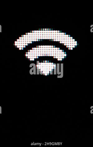 Internet router seen in black african person hands, concept of ...