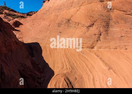 The Jingbian Wave Valley is a red sandstone landform in northern ...