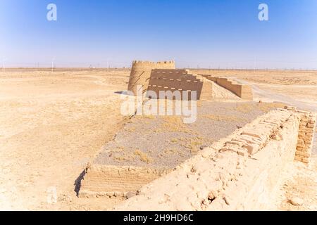 ancient city Sawran or Sauran in Kazakhstan. the remains of an ancient ...