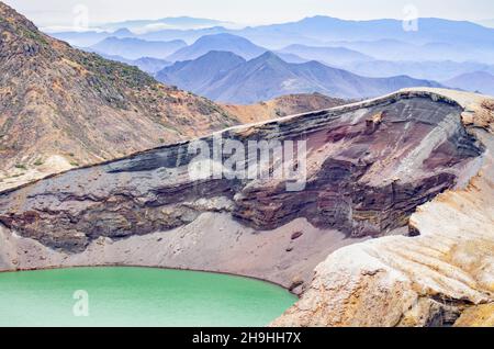 Panoramic view of Goshiki-numa lake in Nishikawa-machi, Yamagata ...