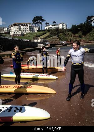 Torbay Surf Life Saving Club demonstrating their skills as part of the ...